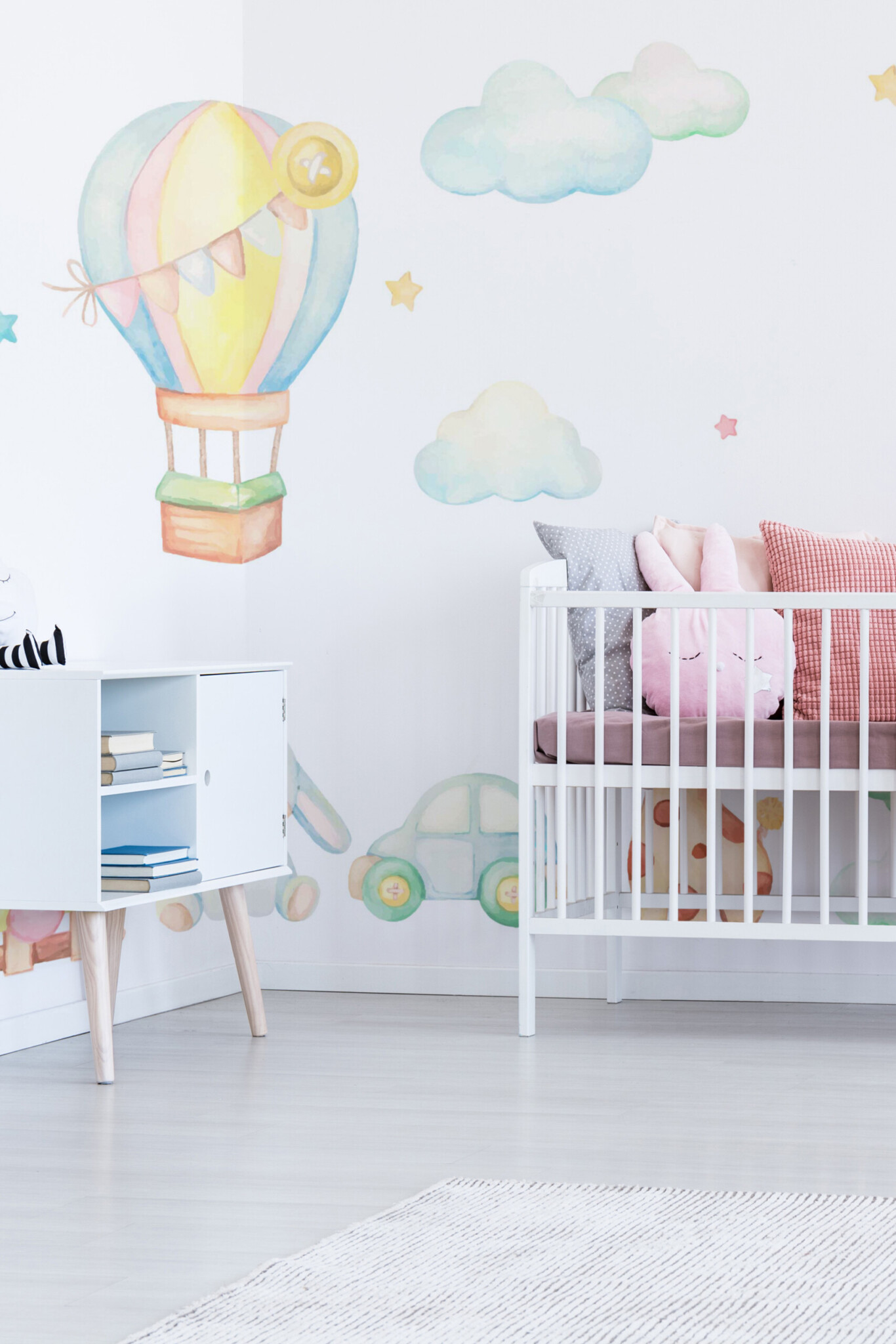 Watercolor Toys Peel and Stick Wall Mural or Non-Pasted