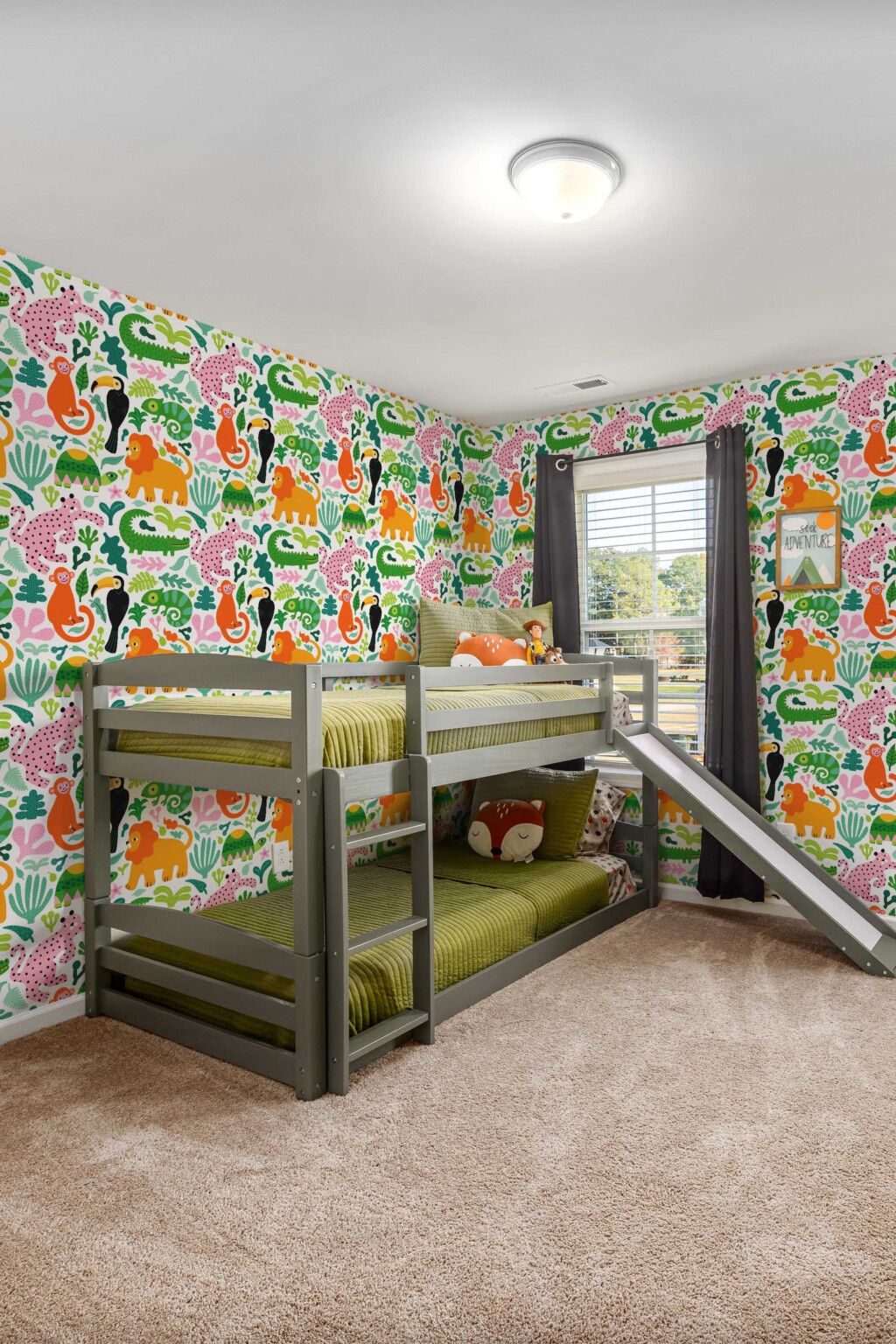 Nursery Jungle Peel and Stick Wallpaper or Non-Pasted