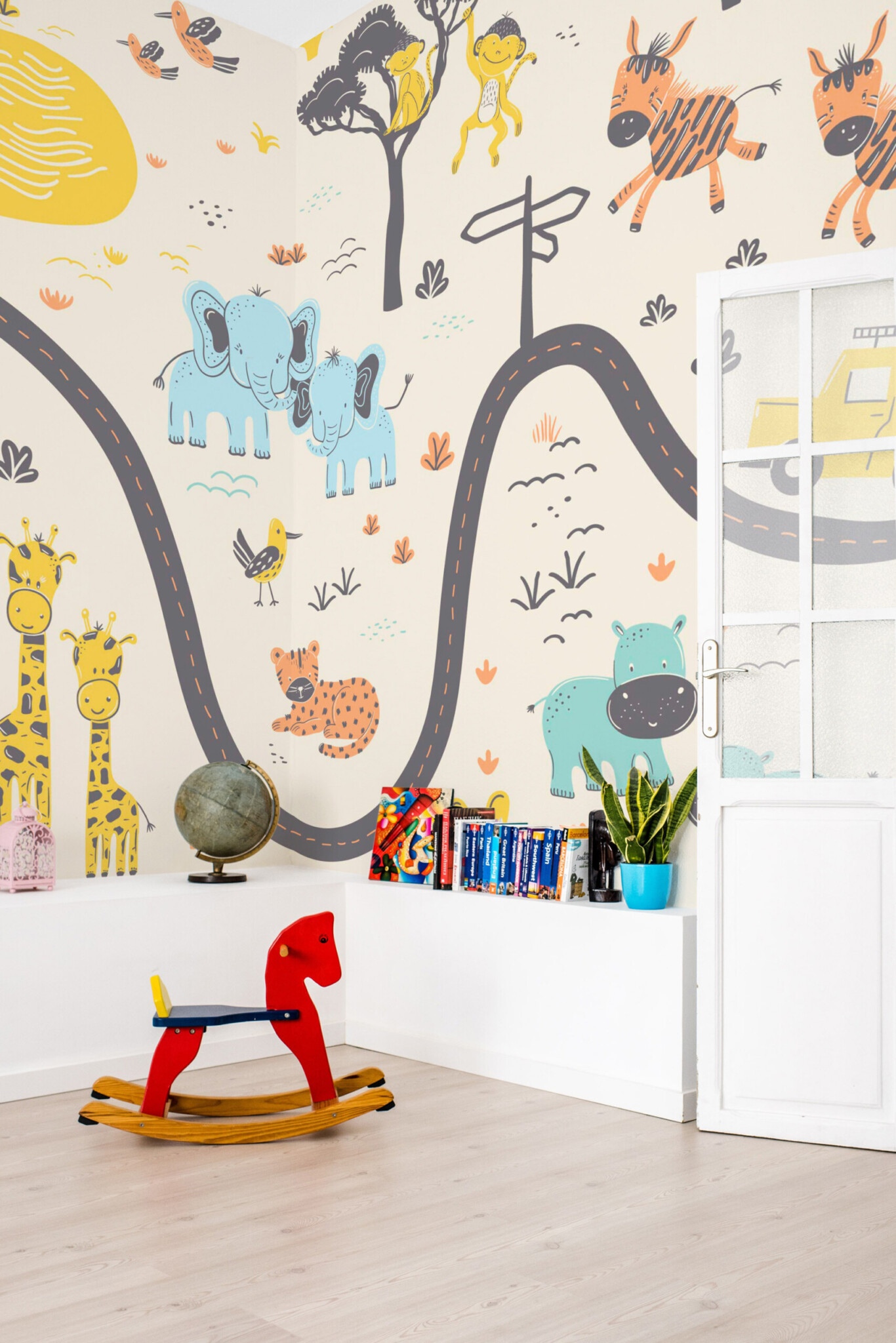 Safari Adventure Peel and Stick Wall Mural or Non-Pasted