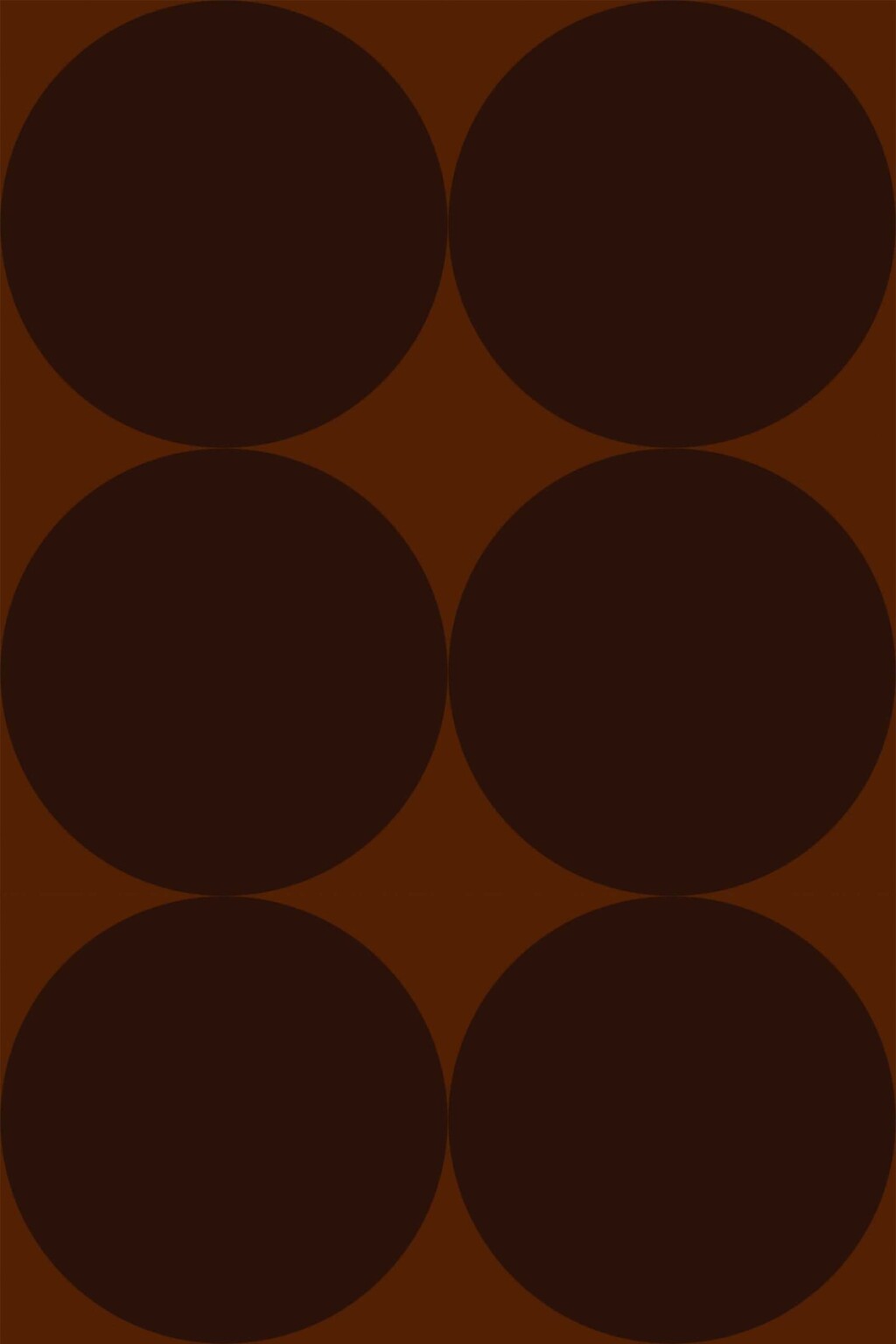 Brown Circles Peel and Stick Wallpaper or Non-Pasted