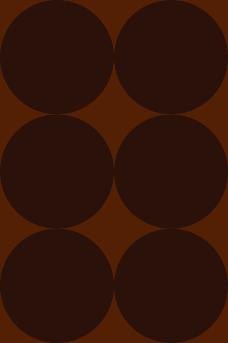 Brown Circles Peel and Stick Wallpaper or Non-Pasted