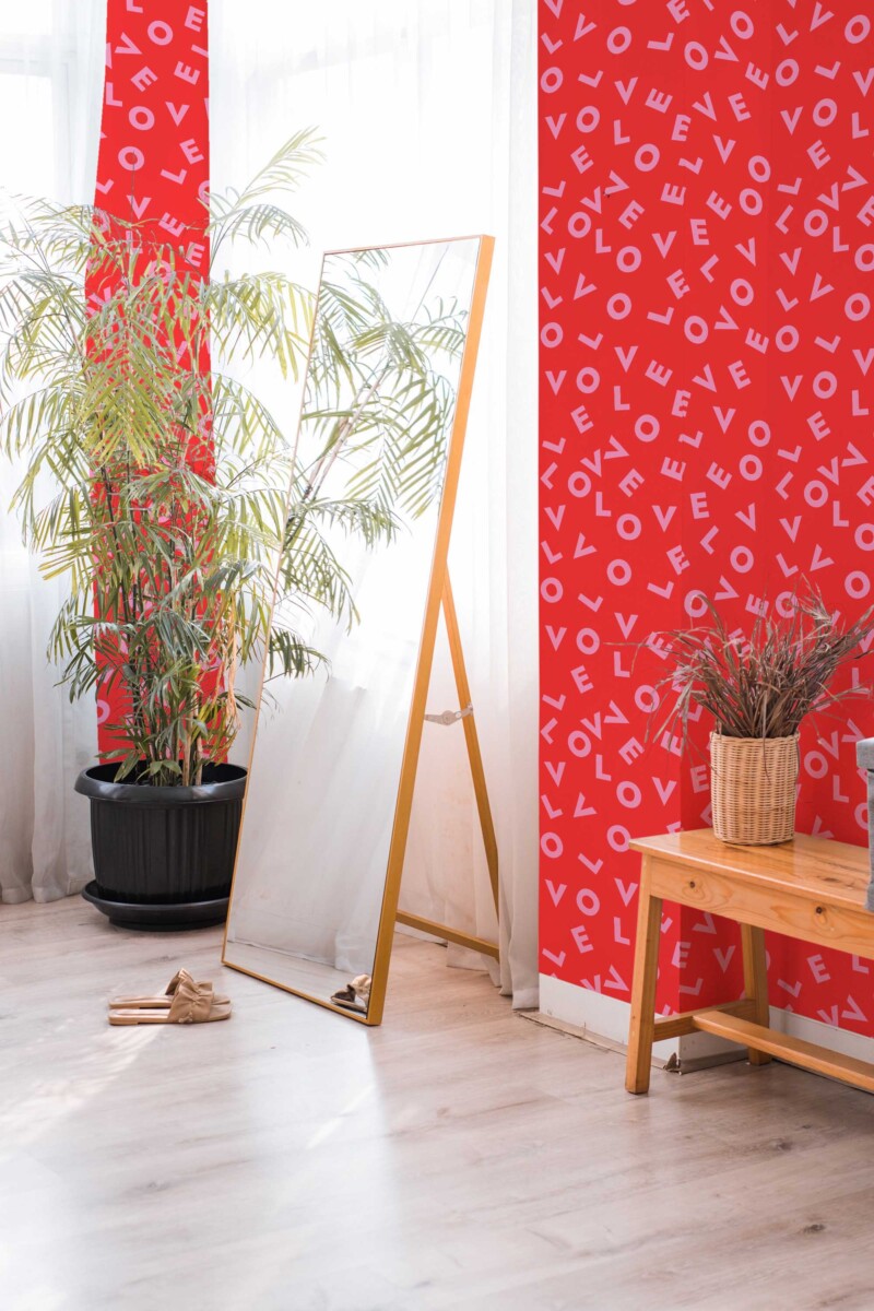 Love Letters Peel and Stick Wallpaper or Non-Pasted