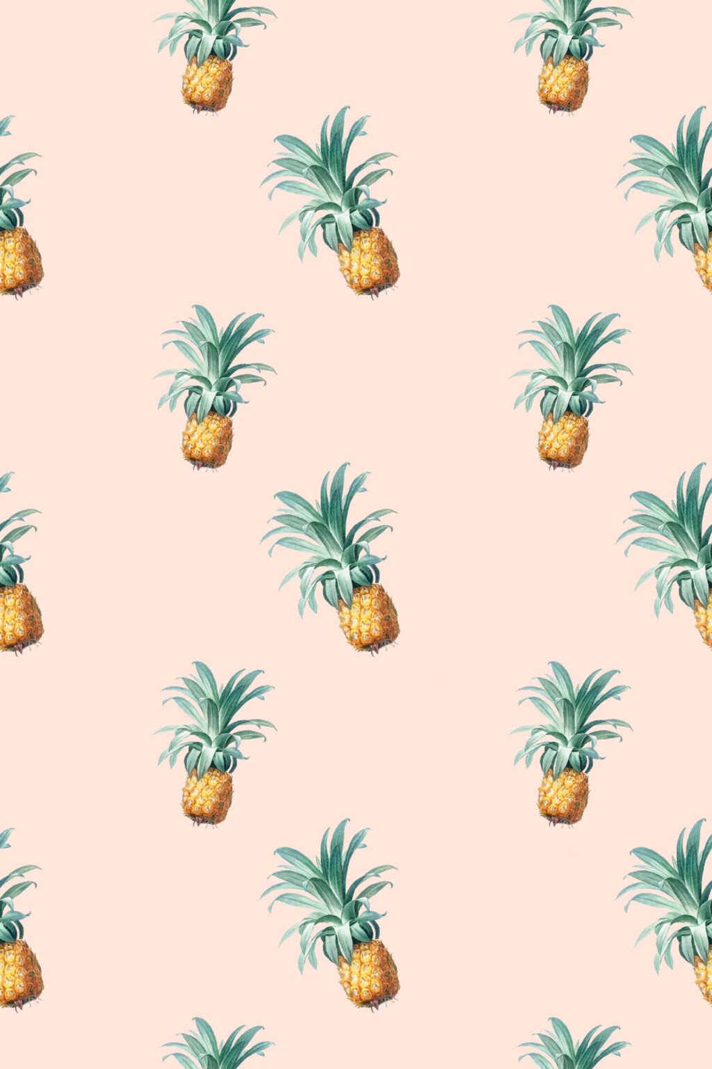 Cute Pineapple Peel and Stick Wallpaper or Non-Pasted