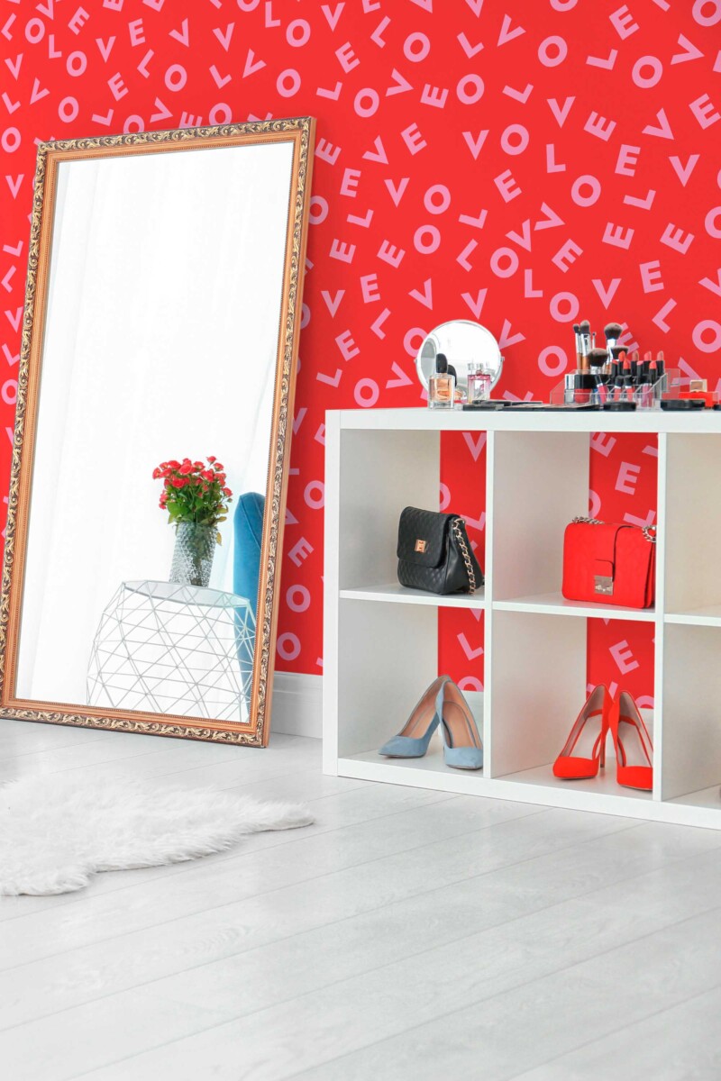 Love Letters Peel and Stick Wallpaper or Non-Pasted