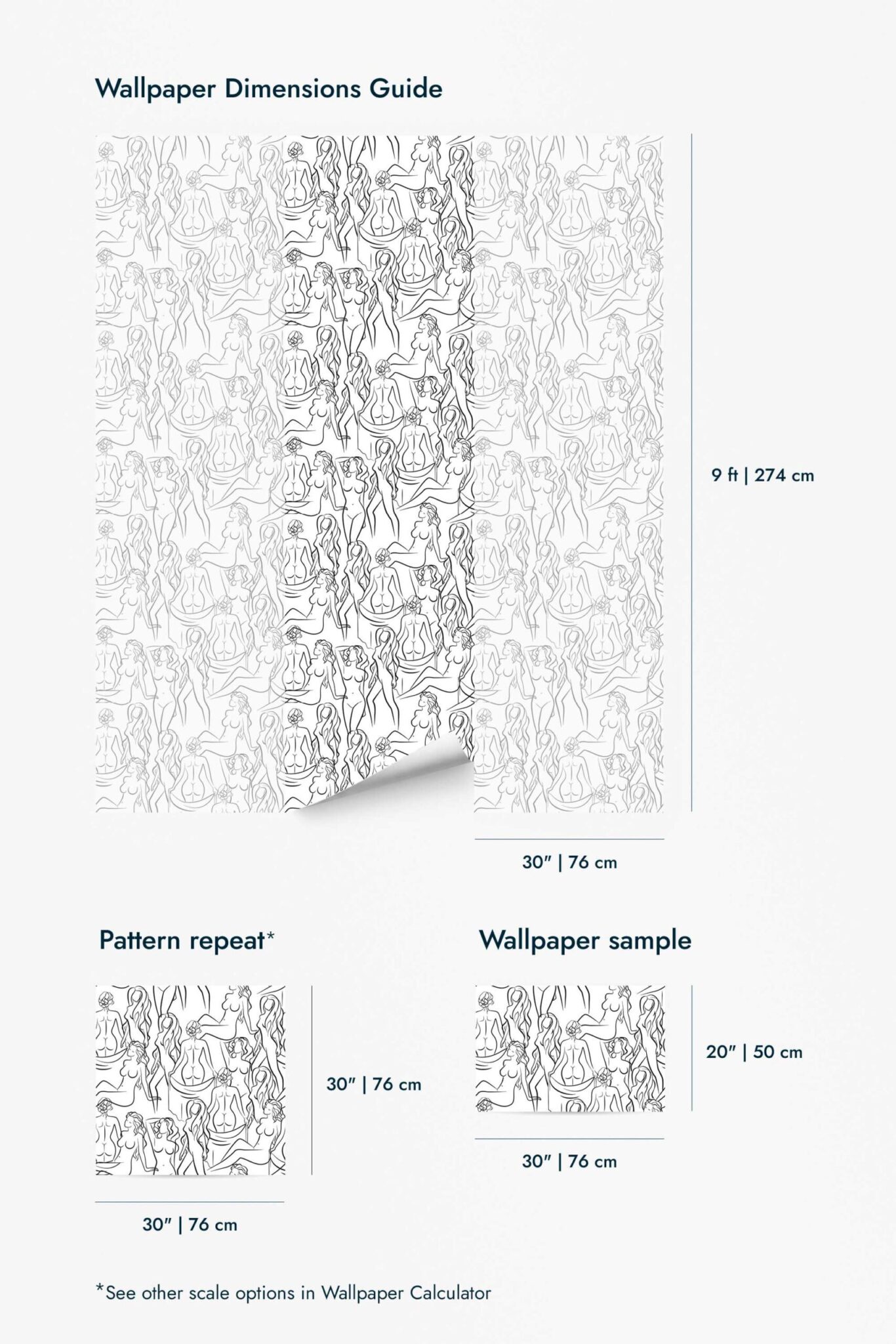 Lady body Peel and Stick Wallpaper or Non-Pasted