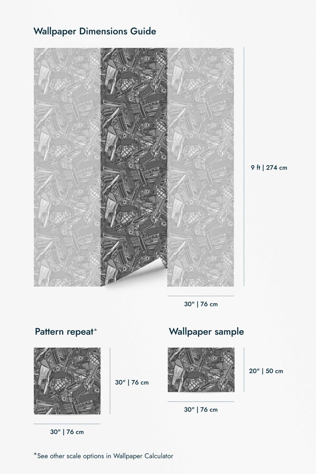 Military Peel and Stick Wallpaper or Non-Pasted