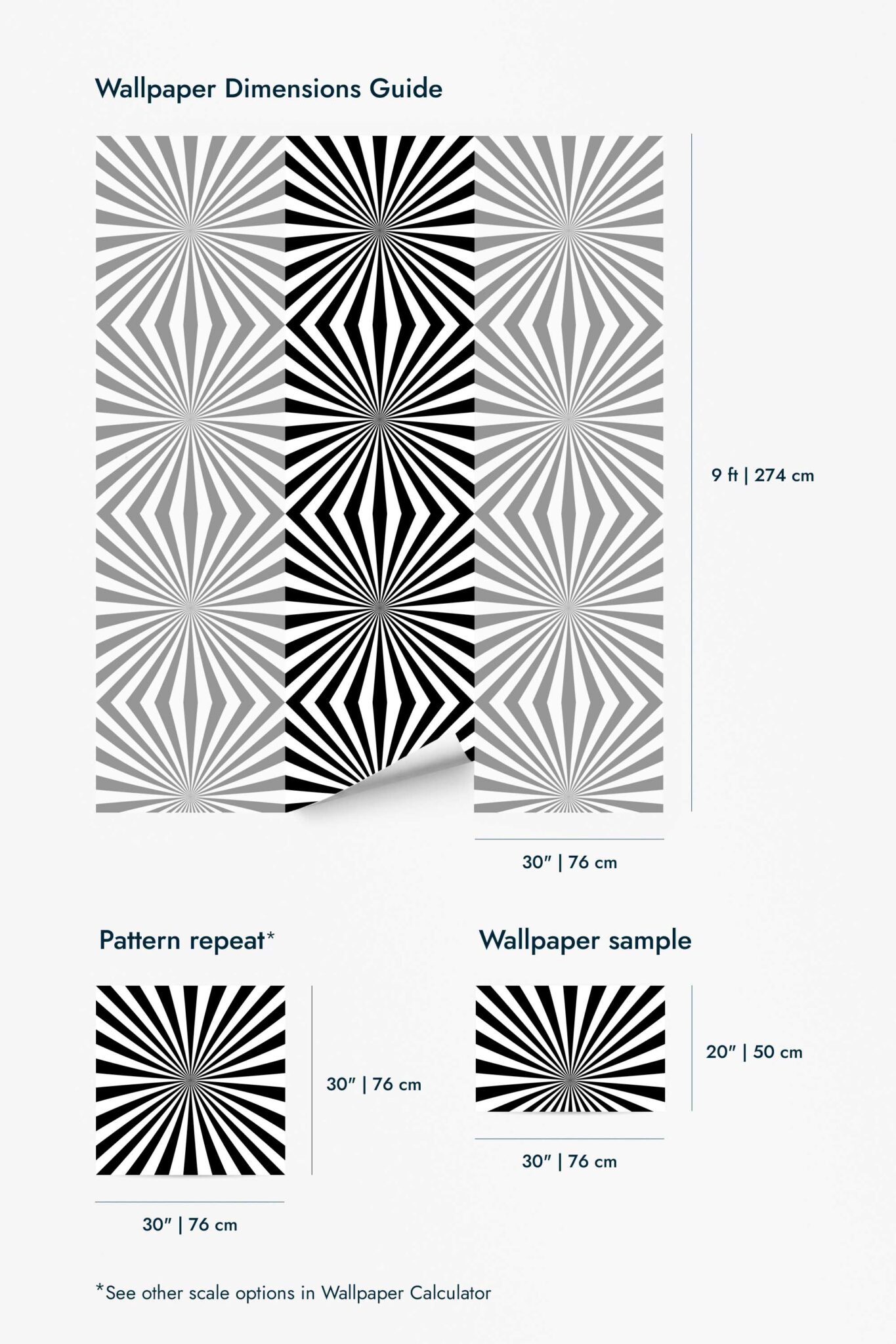 Crazy lines Peel and Stick Wallpaper or Non-Pasted