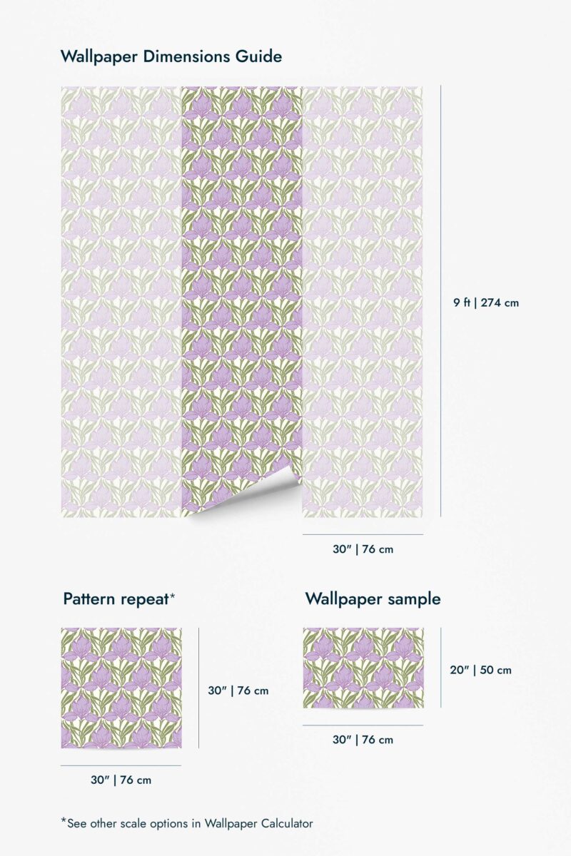Lilac Bloom Peel and Stick Wallpaper or Non-Pasted