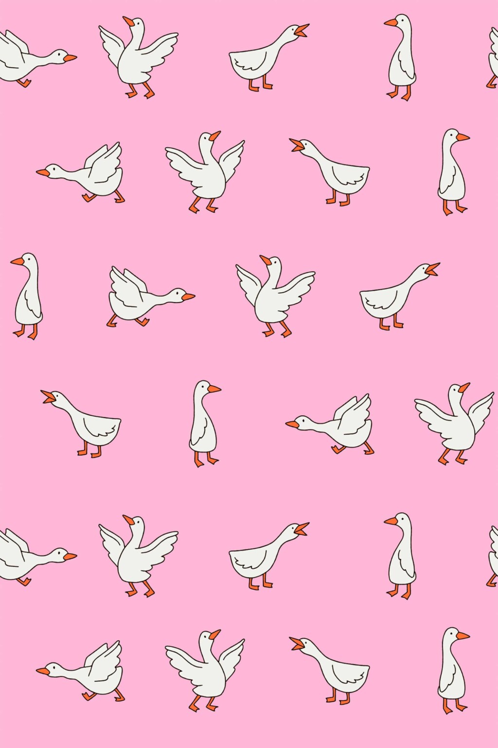 Blush Geese Peel and Stick Wallpaper or Non-Pasted