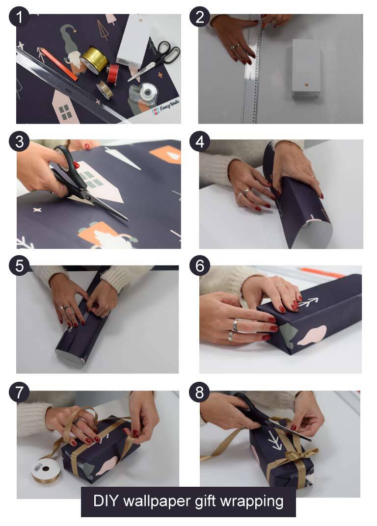 Creative DIY Christmas wallpaper projects - Fancy Walls