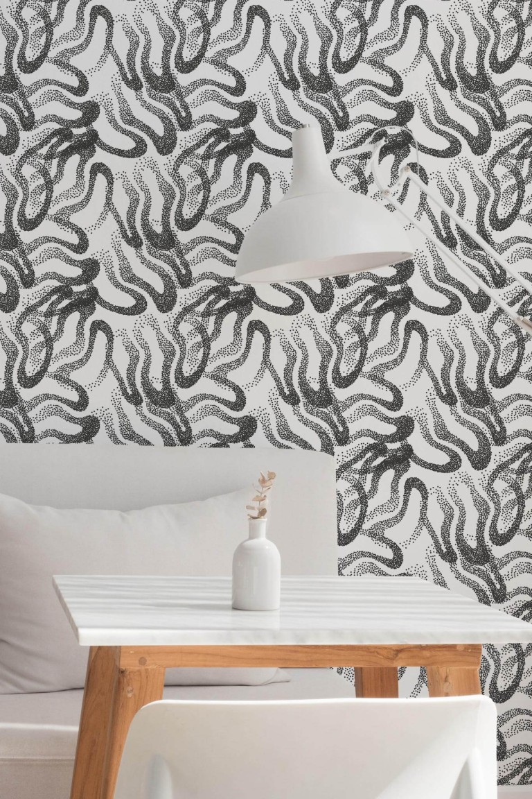 Modern abstract Peel and Stick Wallpaper or Non-pasted