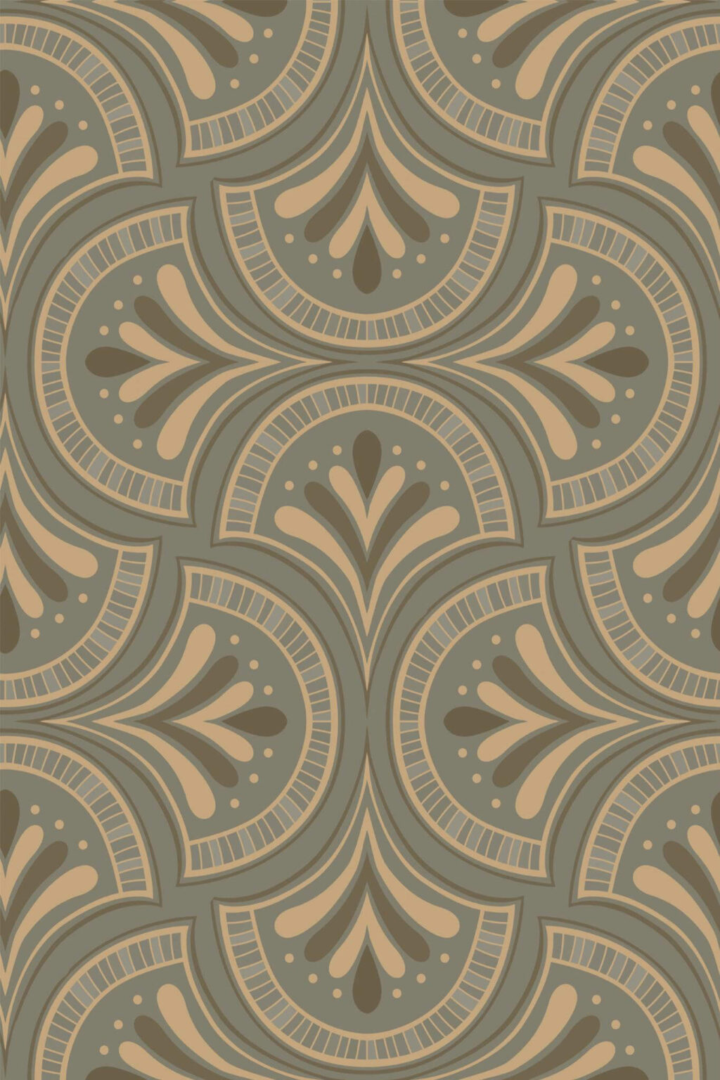 Art Deco classy Peel and Stick Wallpaper or Unpasted
