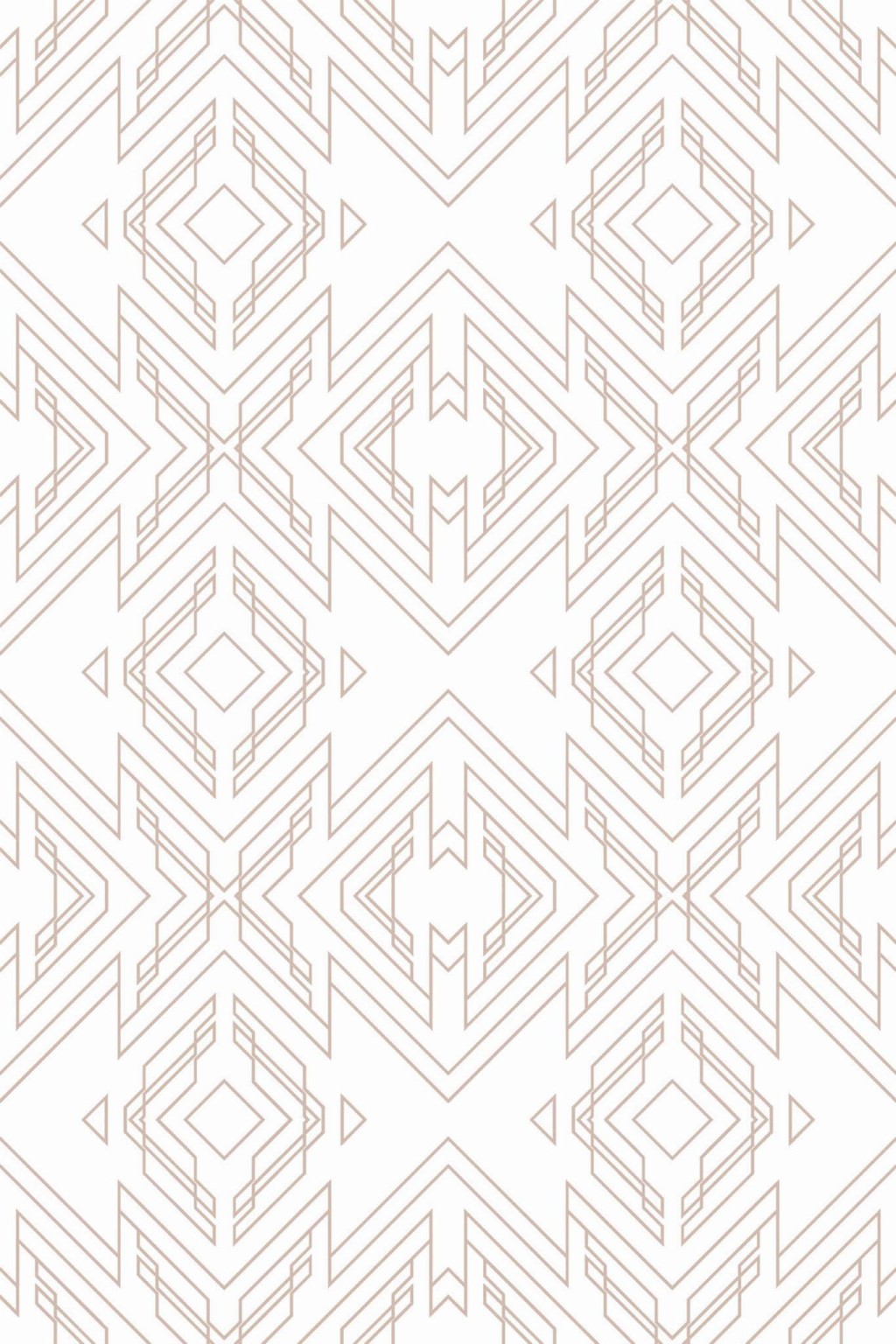 Beige geometric Peel and Stick Wallpaper or Unpasted