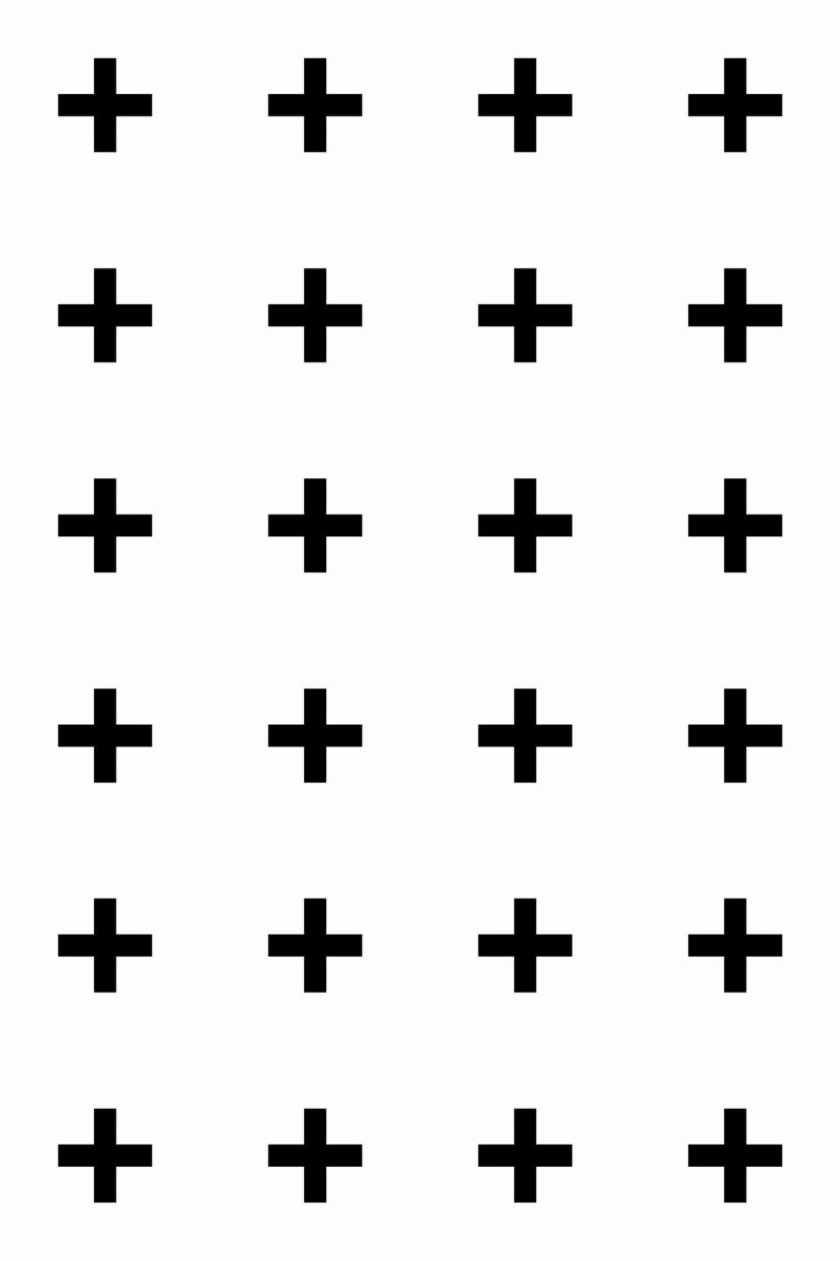 Black and white plus sign Wallpaper - Peel and Stick or Non-Pasted