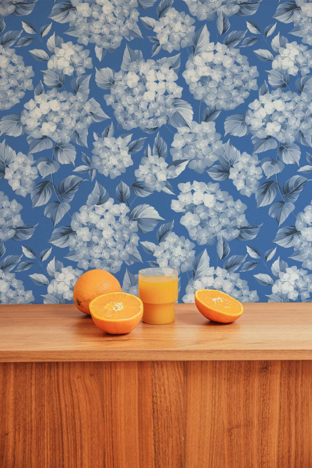 Blue Hydrangeas Wallpaper Peel And Stick Or Non Pasted Blue Hydrangeas Wallpaper Peel And Stick Or Non Pasted