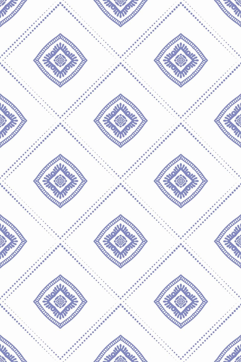 Blue delft tile Peel and Stick Wallpaper or Non-pasted