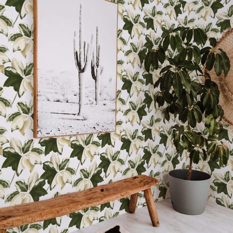 Willow Branch Greenery Wallpaper - Peel and Stick or Non-Pasted