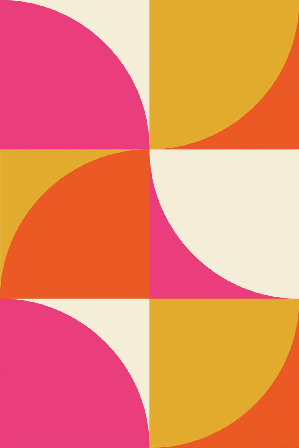 Bright curves Wallpaper - Peel and Stick or Non-Pasted