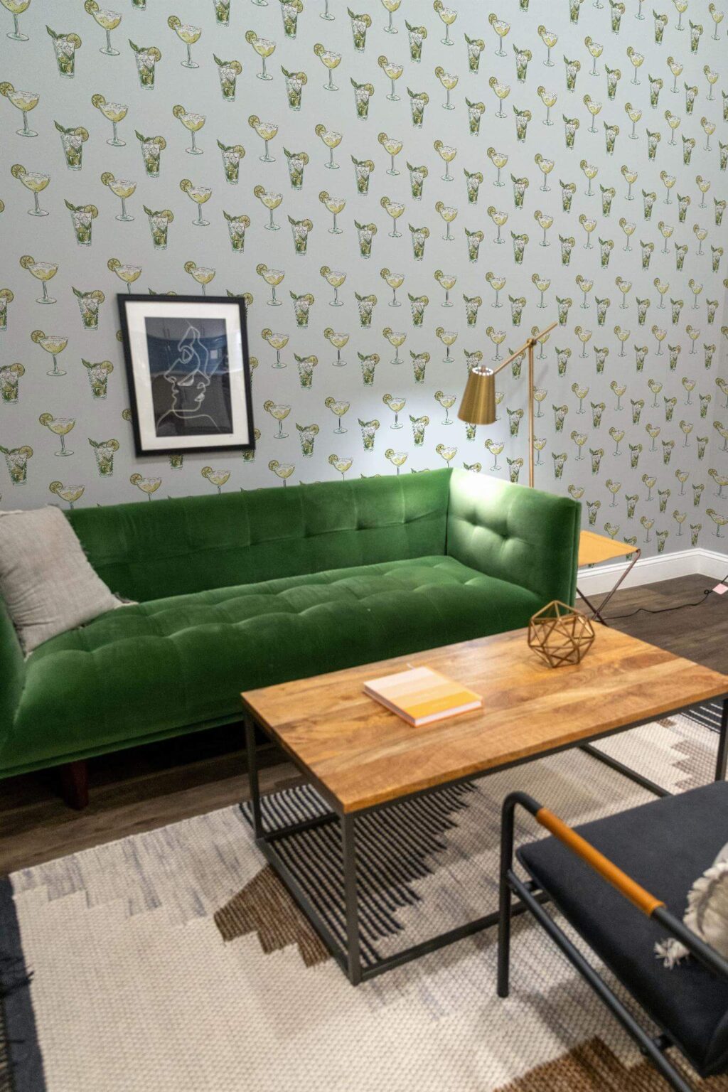 Cocktail Peel and Stick Wallpaper or Non-pasted