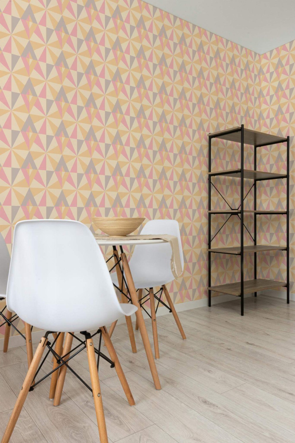 Retro geometric Wallpaper - Peel and Stick or Non-Pasted