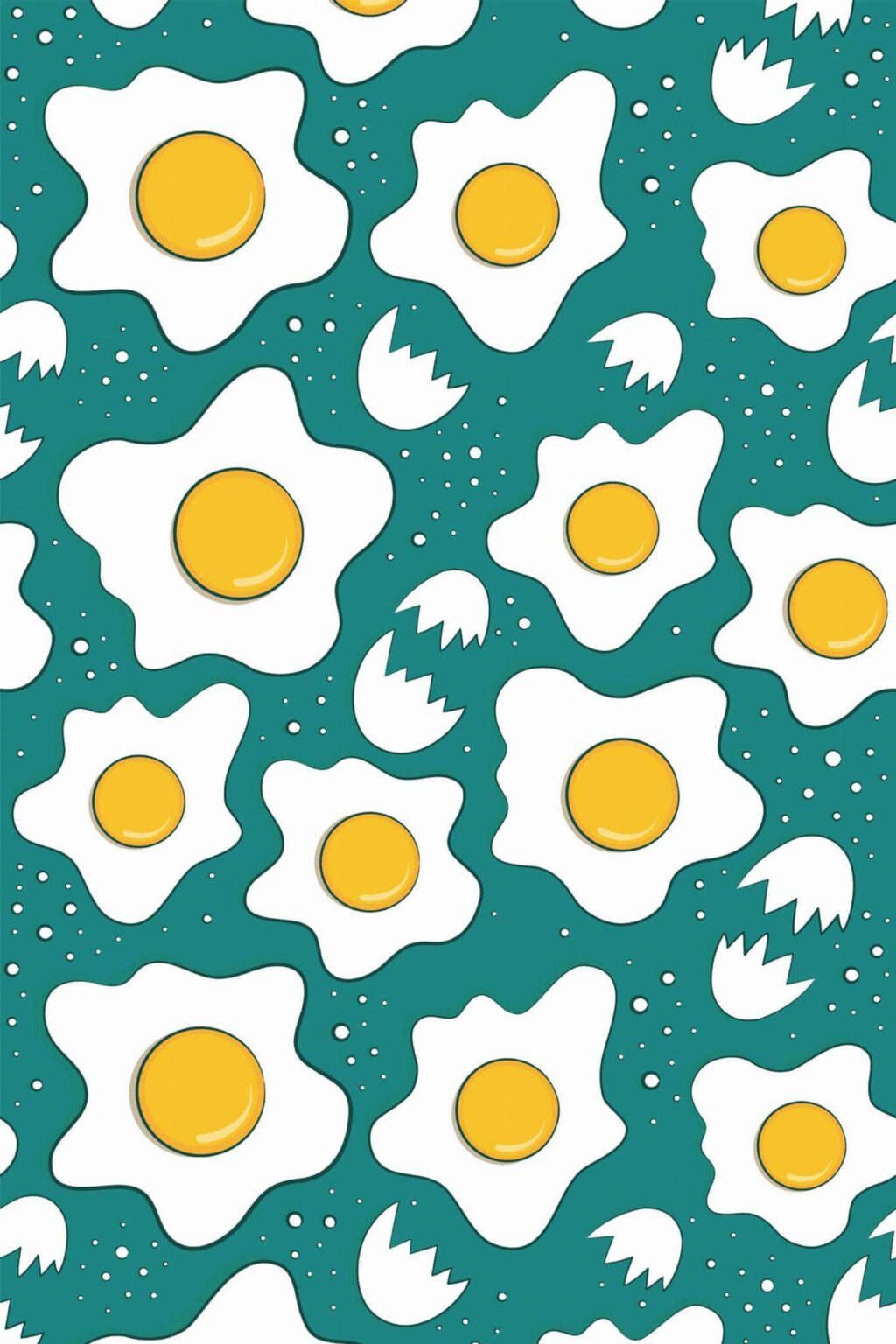 Cracked eggs Peel and Stick Wallpaper or Non-pasted
