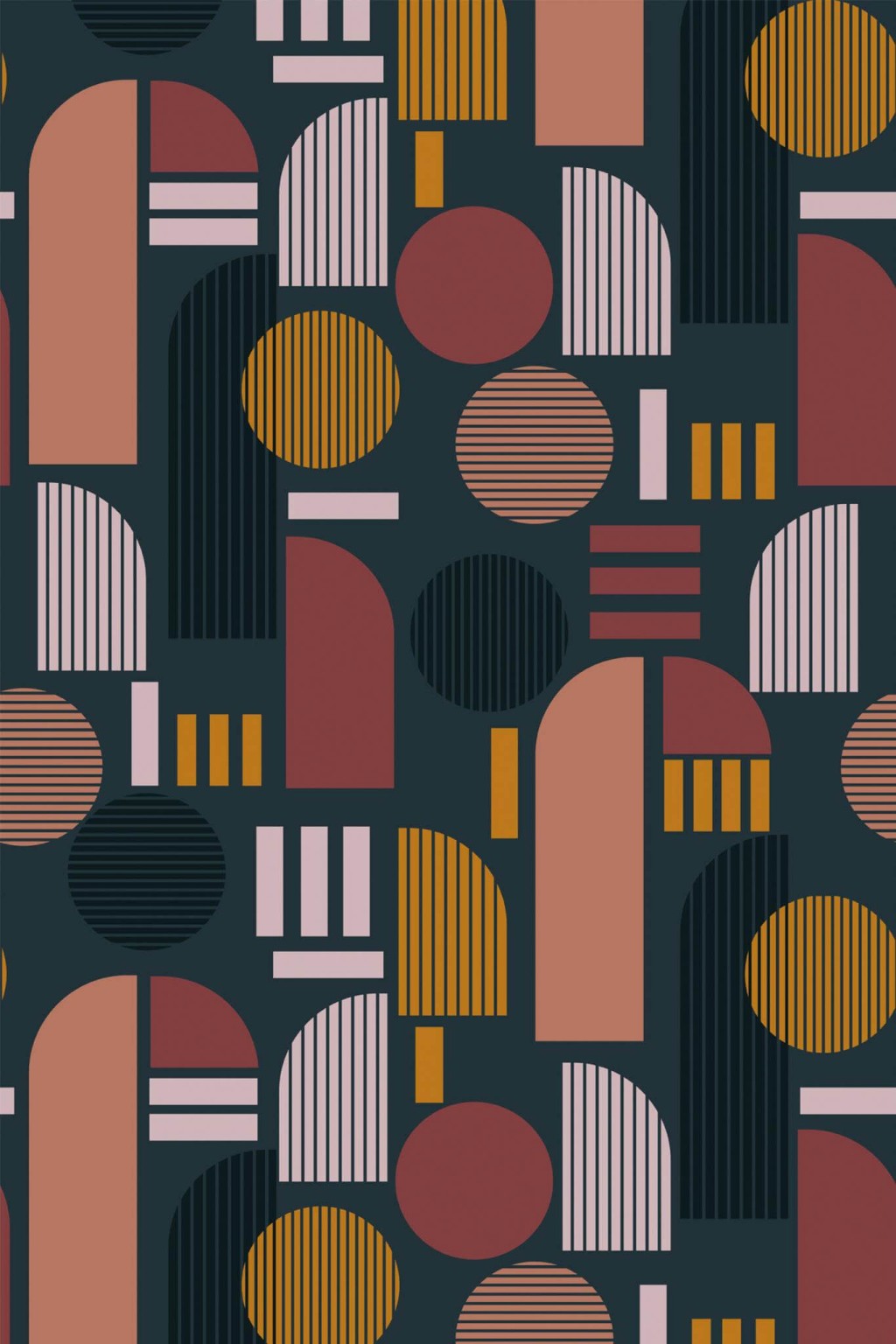 Dark boho arch Peel and Stick Wallpaper or Non-pasted