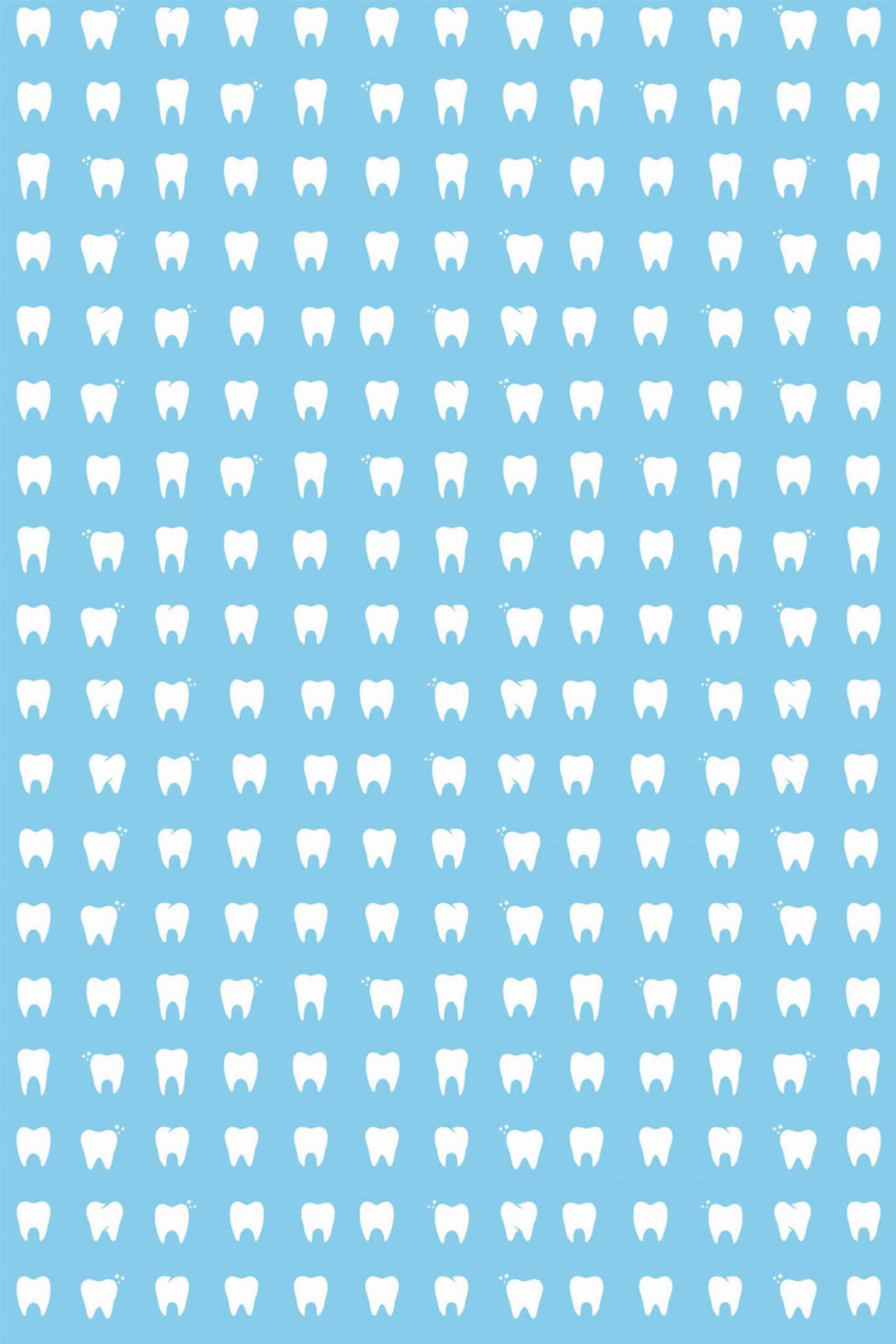 Dentist Tooth Pattern Peel and Stick Wallpaper or Non-pasted