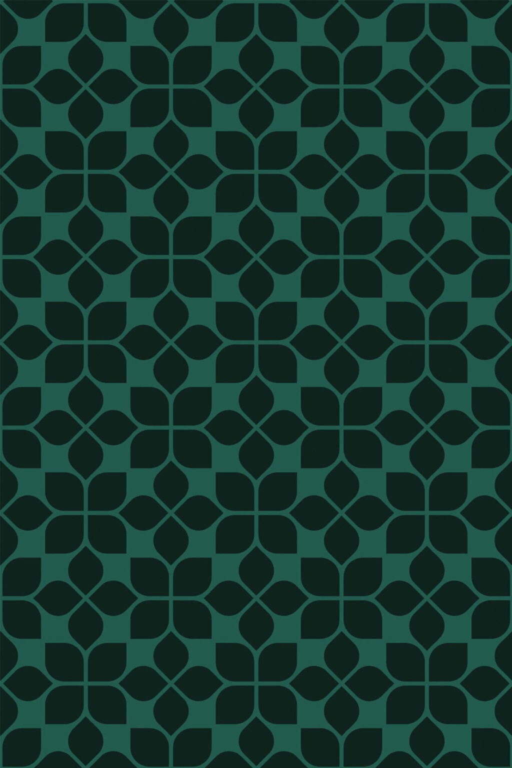 Forest green tile Peel and Stick Wallpaper or Non-pasted
