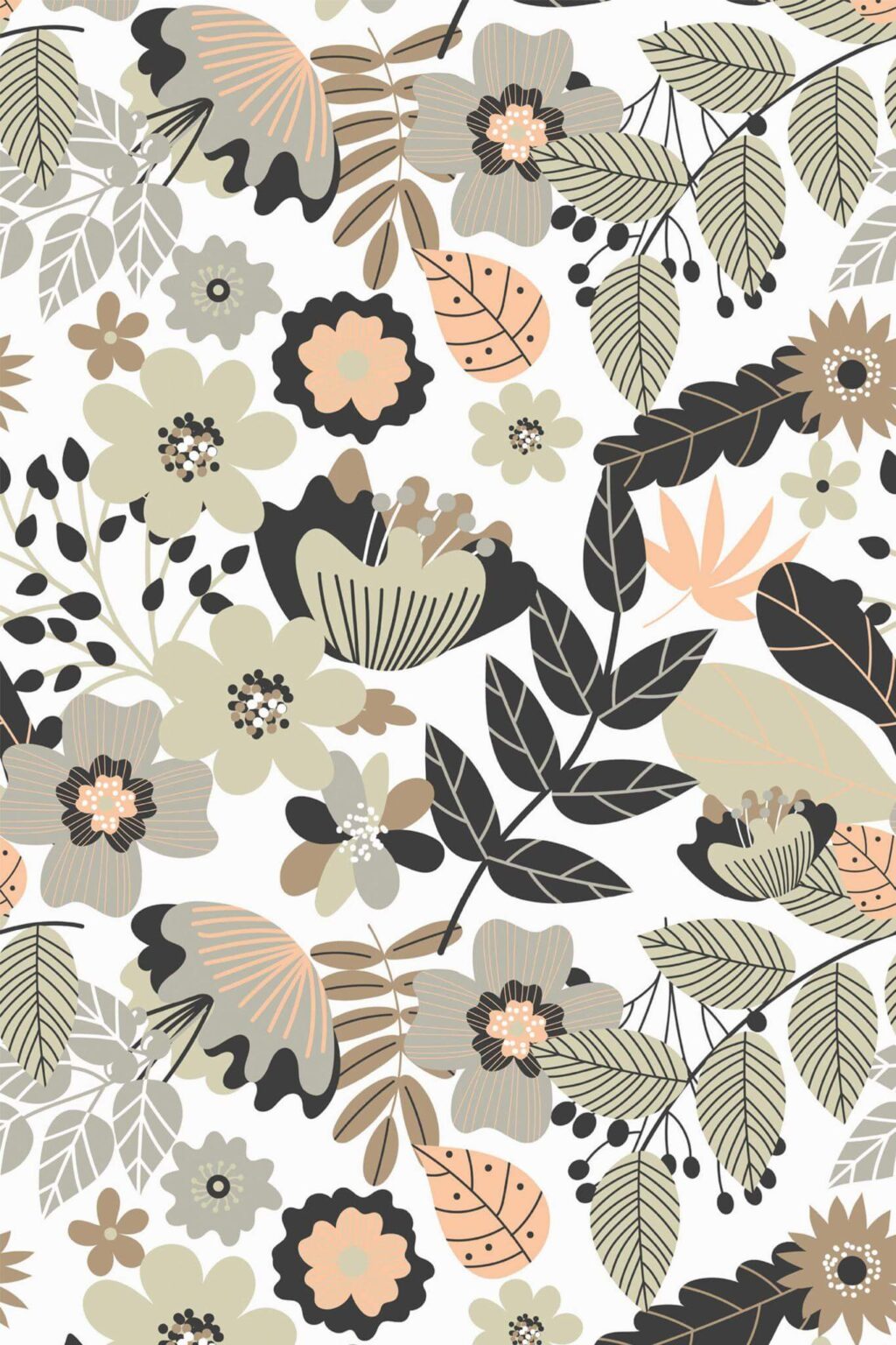 Garden Peel and Stick Wallpaper or Non-pasted