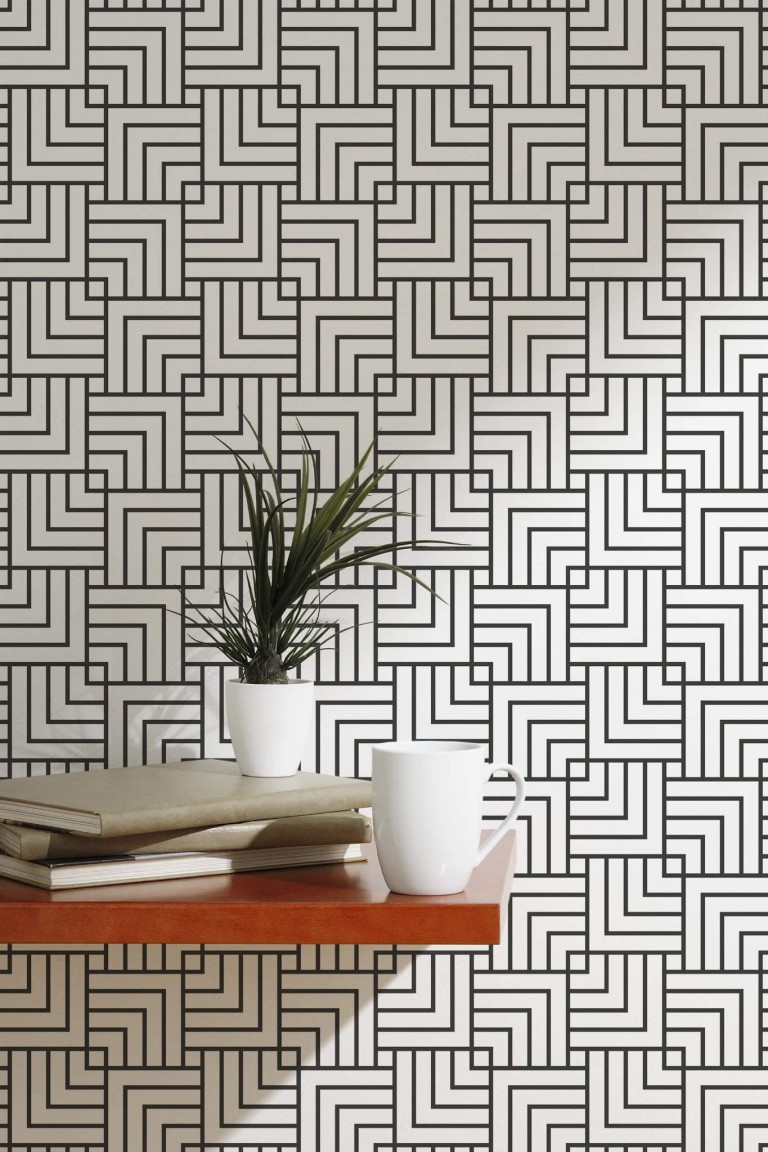 Geometric texture Wallpaper - Peel and Stick or Non-Pasted