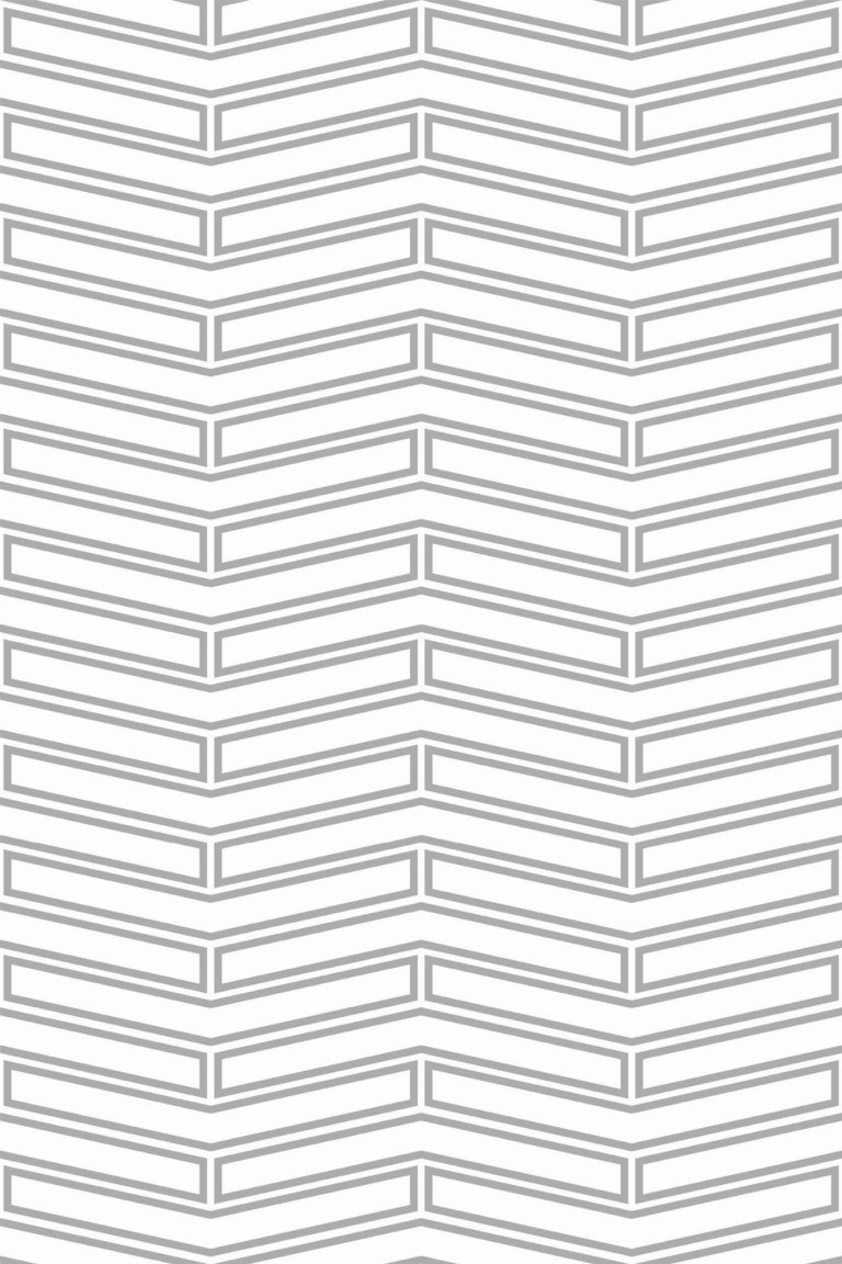 White herringbone tile Peel and Stick Wallpaper or Non-pasted