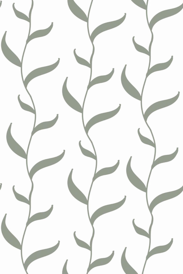 Green vines Wallpaper - Peel and Stick or Non-Pasted