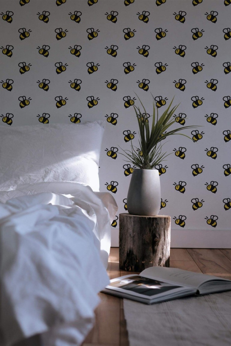 Bee Peel and Stick Wallpaper or Non-pasted