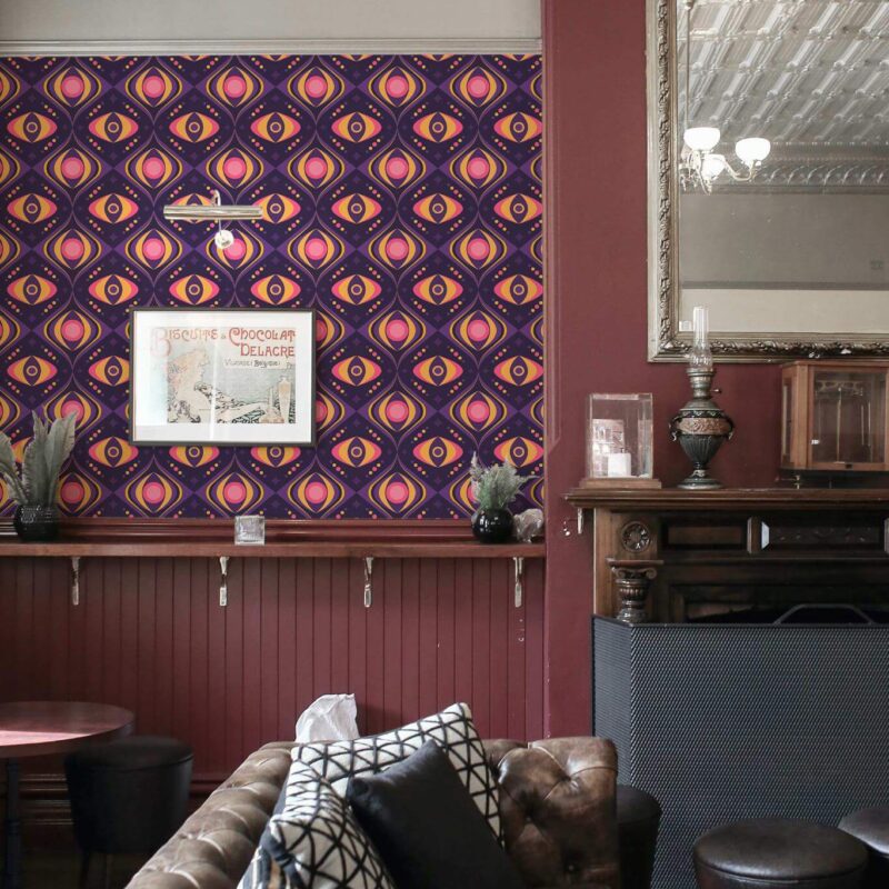 Plum Wallpaper - Peel and Stick or Non-Pasted