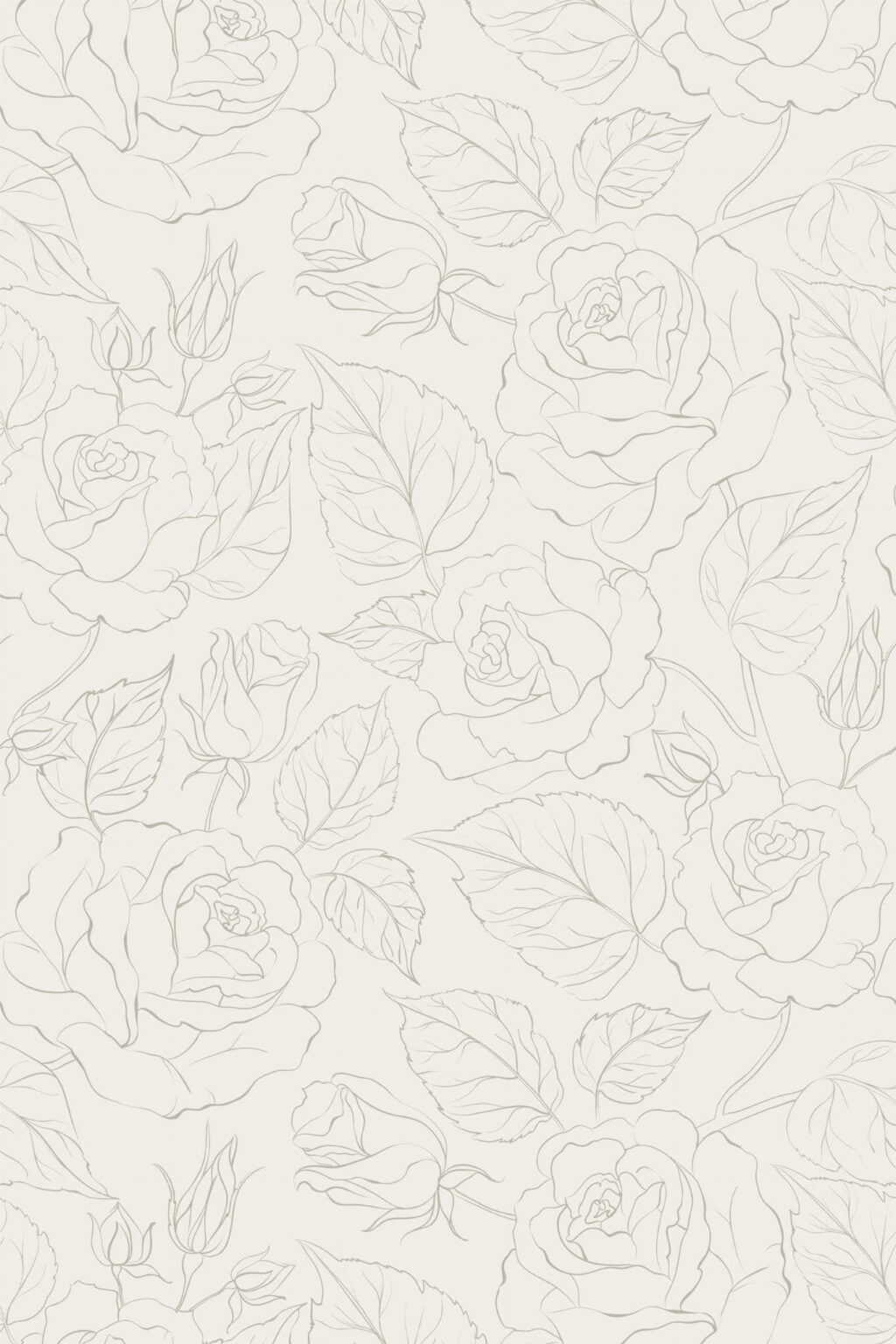 Minimalist rose Peel and Stick Wallpaper or Non-pasted
