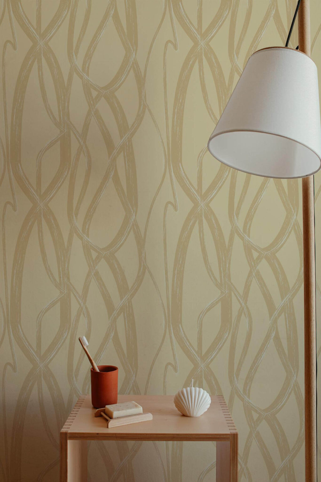 Neutral chain Wallpaper - Peel and Stick or Non-Pasted