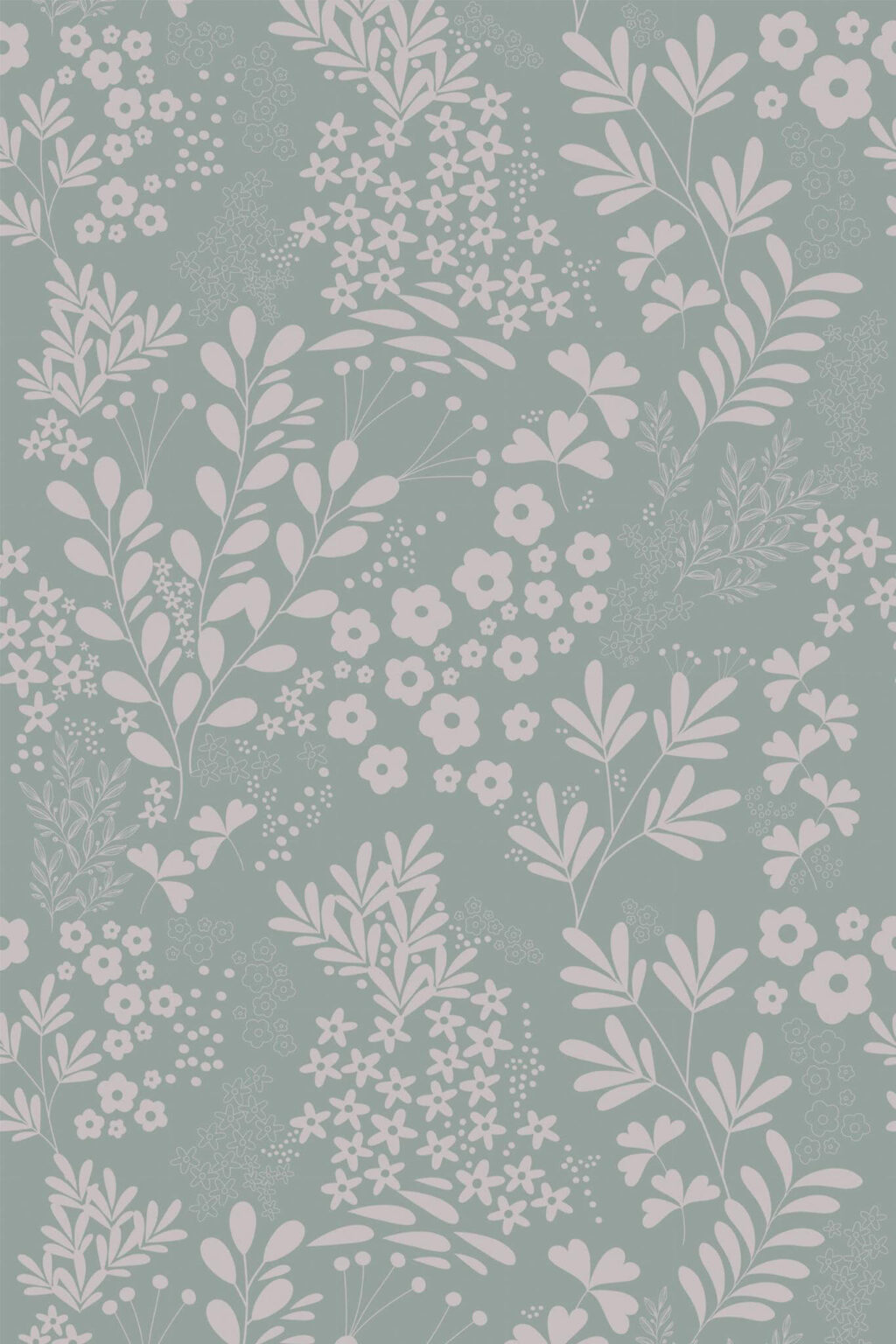 Neutral garden Wallpaper - Peel and Stick or Non-Pasted