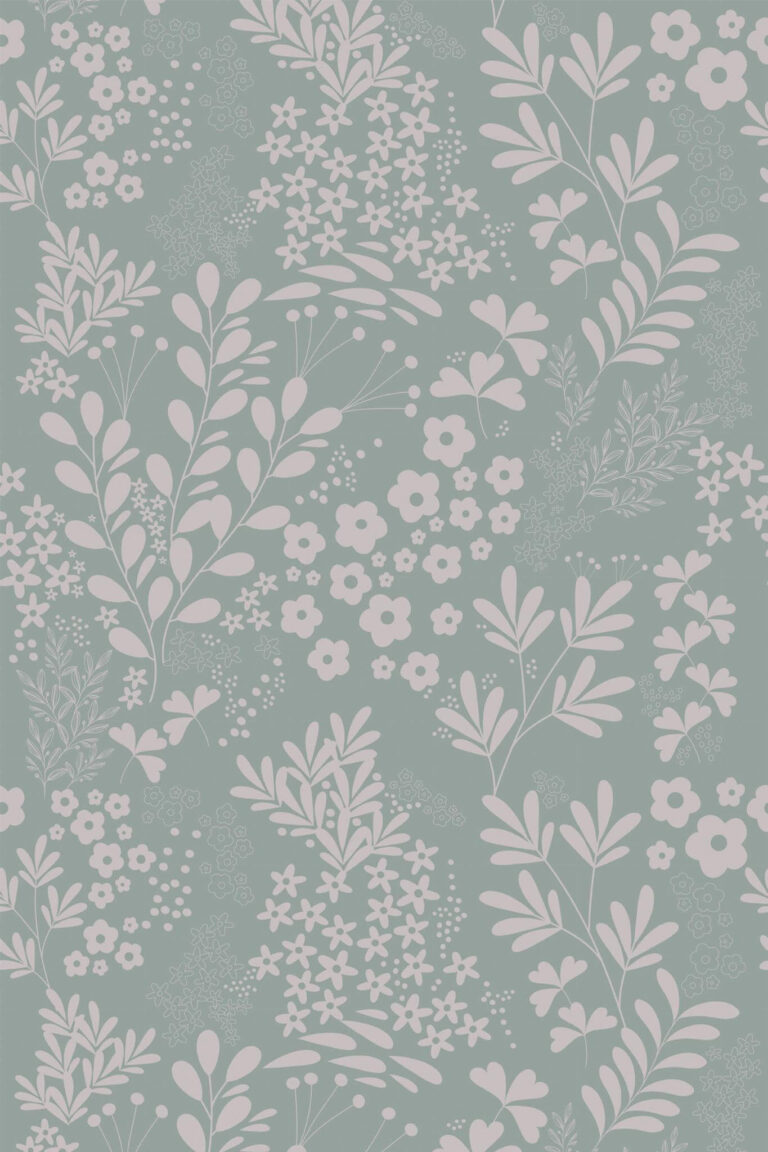 Neutral garden Wallpaper - Peel and Stick or Non-Pasted