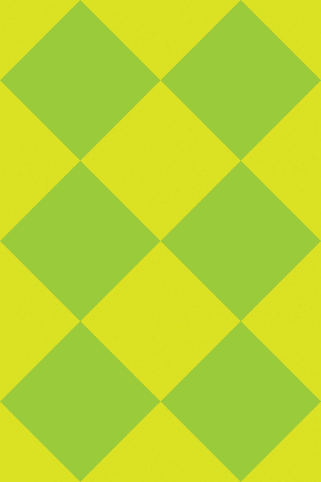 Vibrant Chartreuse Rhombus Peel and Stick Wallpaper or Non-pasted