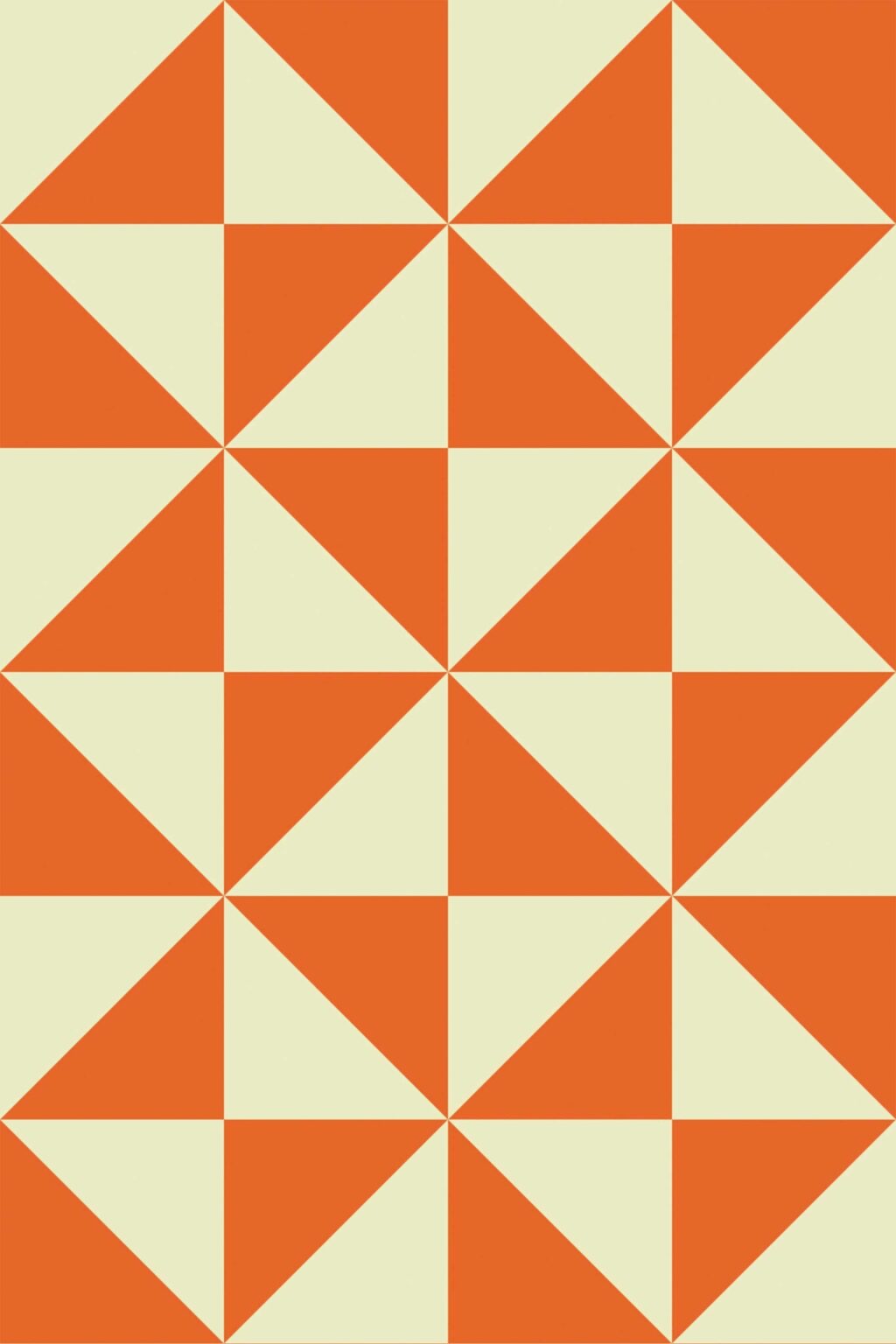Orange and Yellow Triangles Peel and Stick Wallpaper