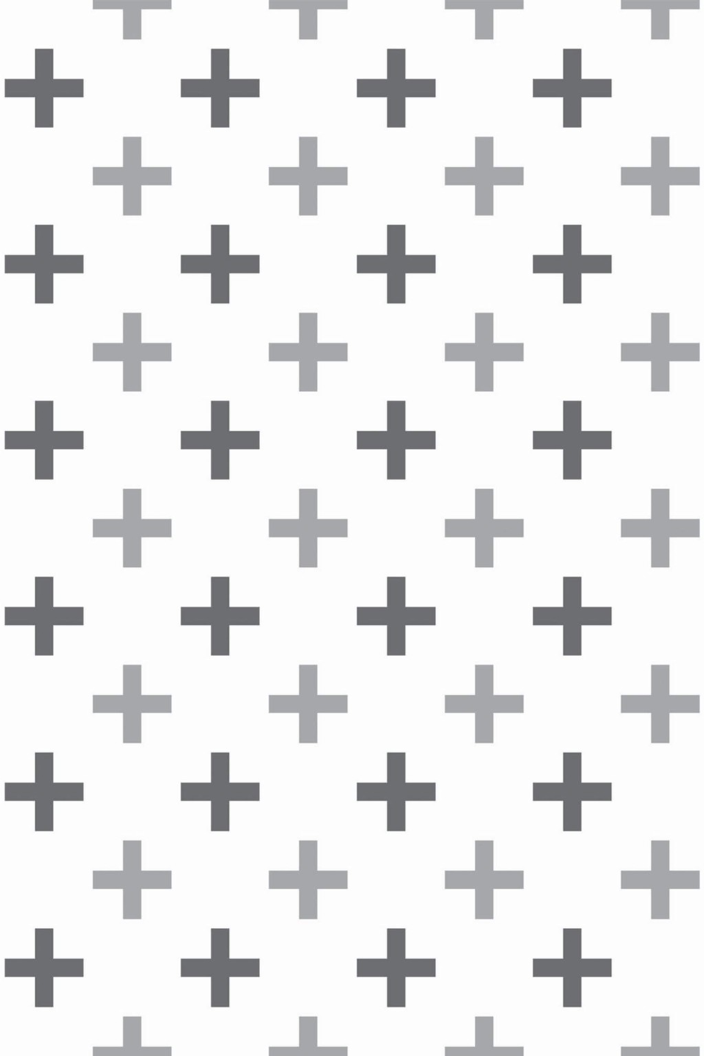 Plus sign Peel and Stick Wallpaper or Non-pasted