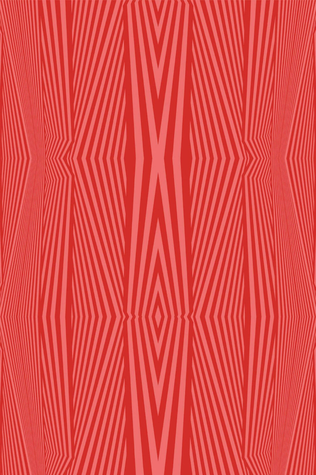 Red Geometry Bliss Peel and Stick Wallpaper or Non-pasted