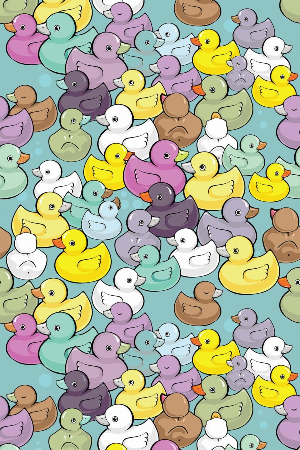 Rubber duck wallpaper Pell & Stick / Non-pasted