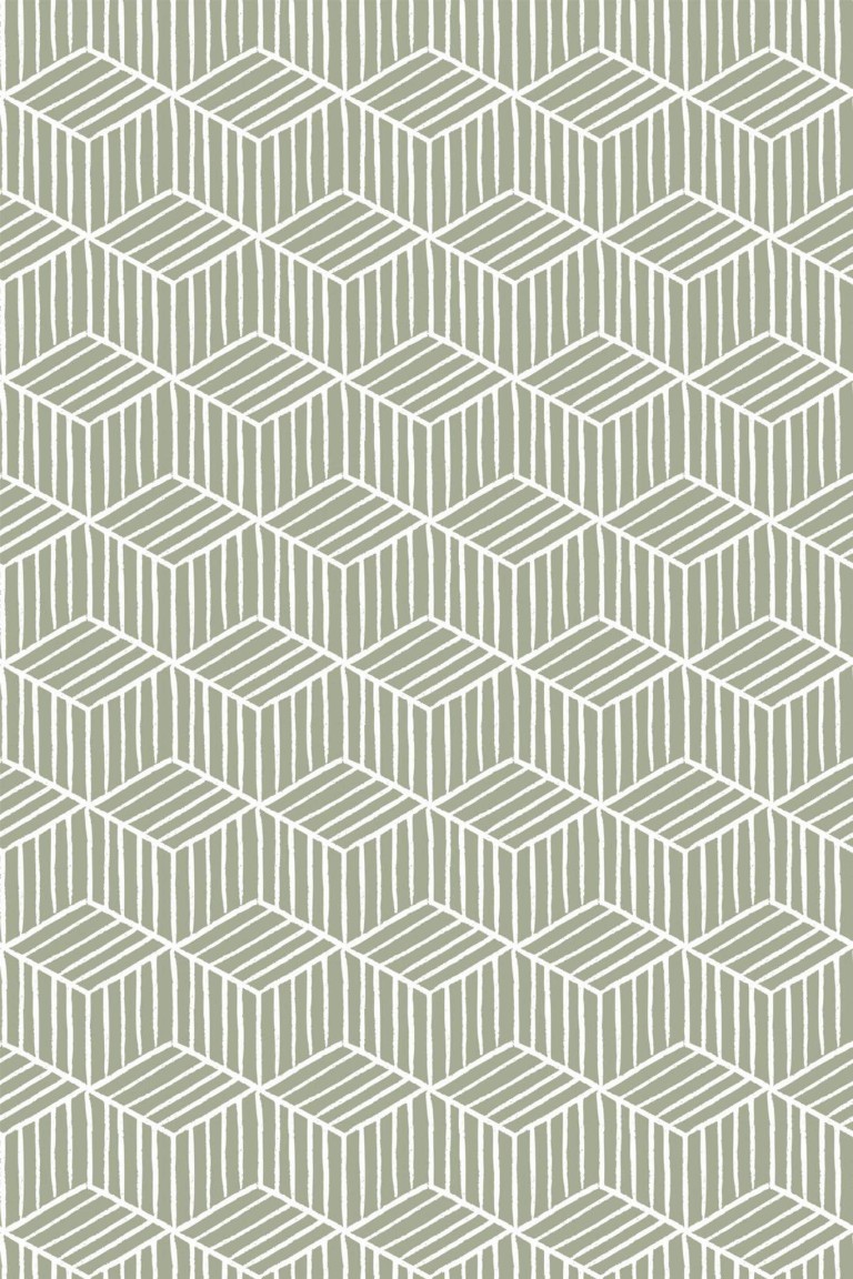 Seamless cube Peel and Stick Wallpaper or Unpasted