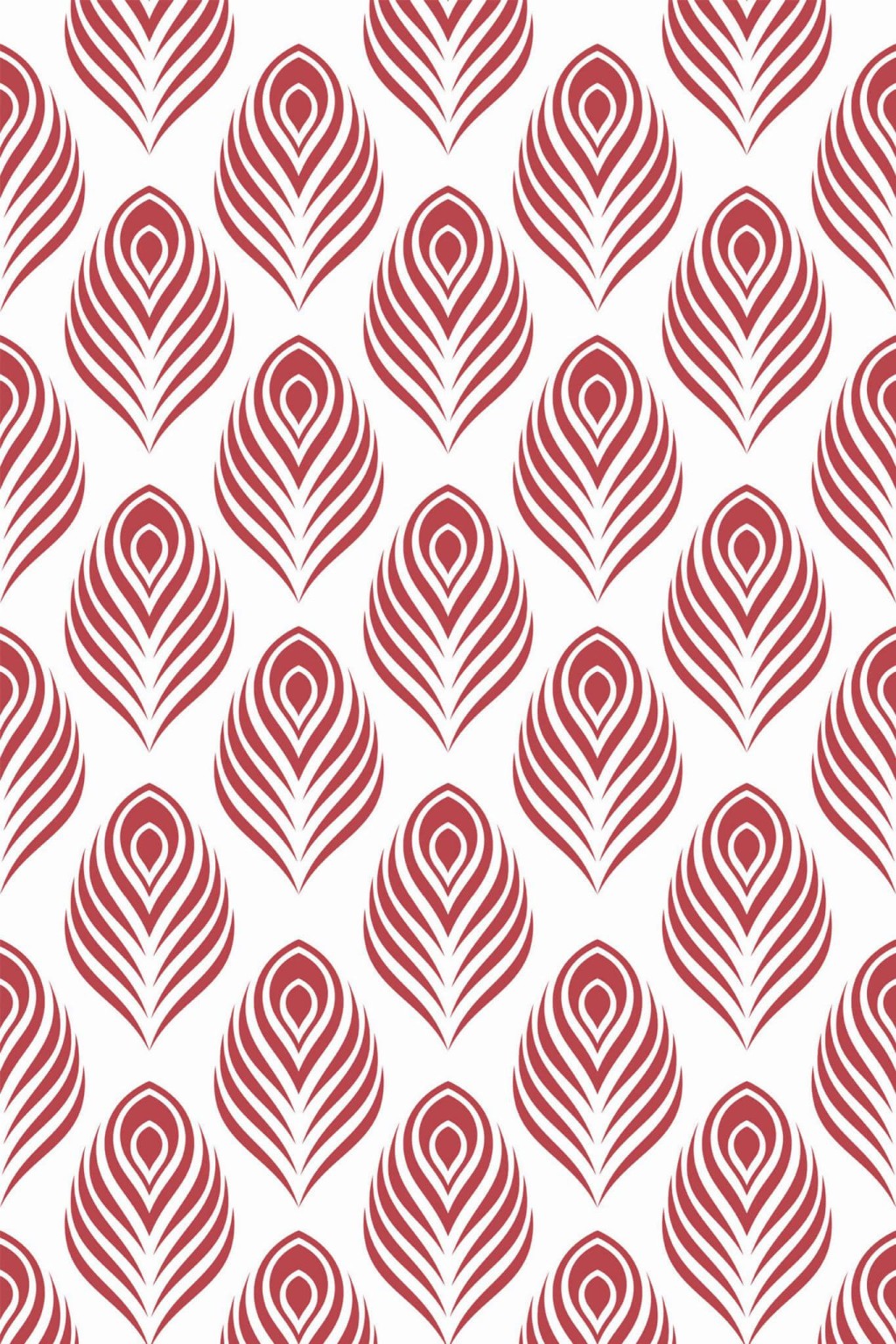 Red china pattern Wallpaper - Peel and Stick or Non-Pasted