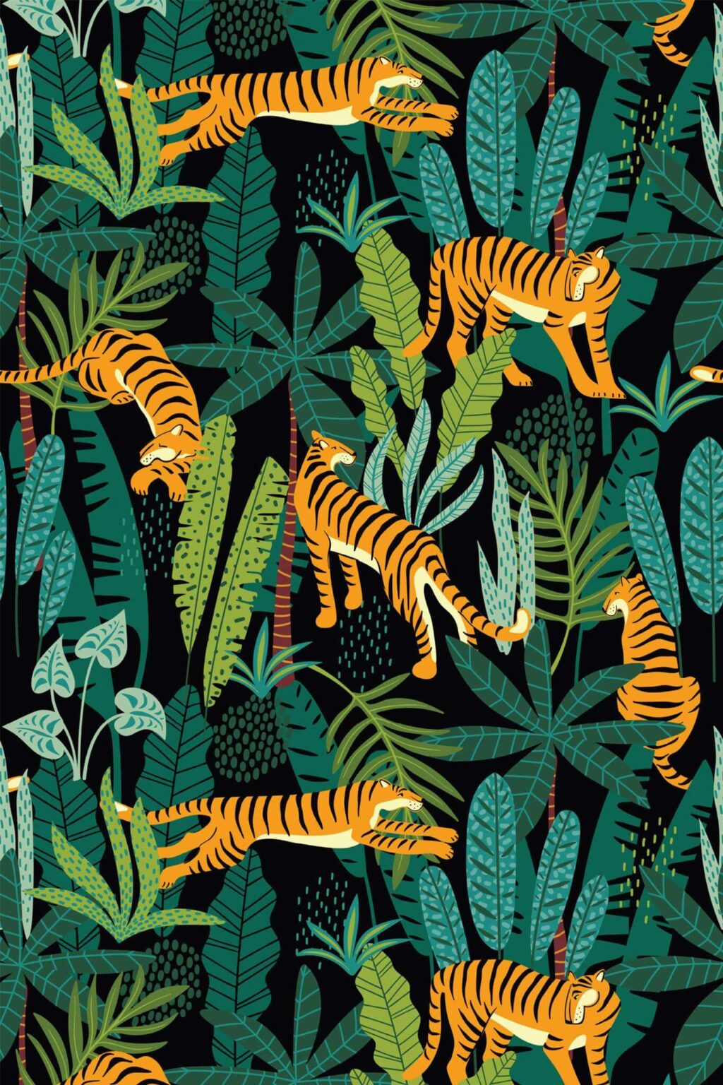 Tiger Peel and Stick Wallpaper or Non-pasted