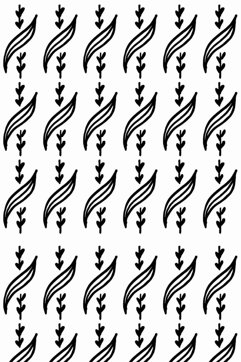 Vertical leaf Peel and Stick Wallpaper or Non-pasted