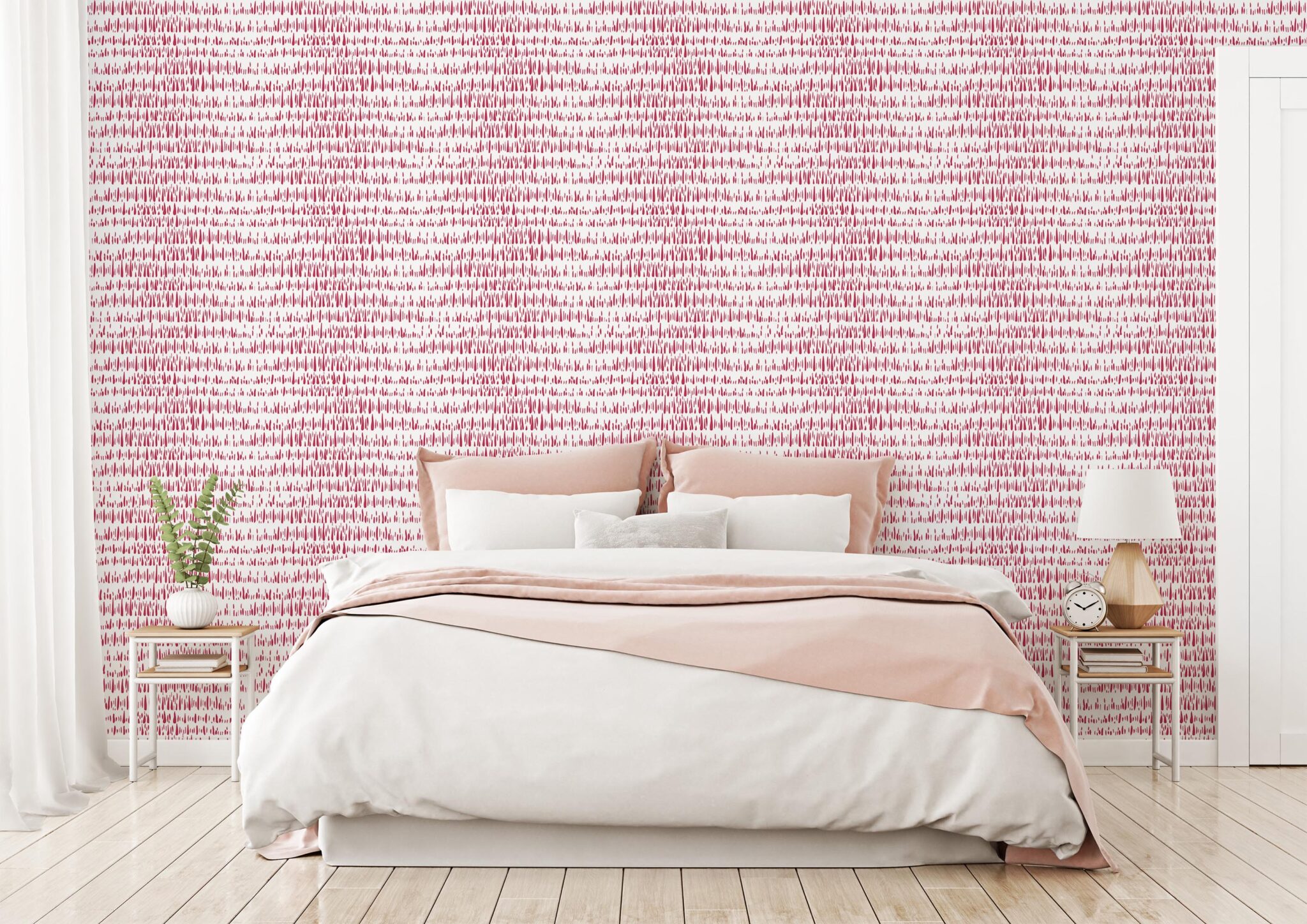 3 Wallpaper Designs With Pantone's Color Of The Year Viva Magenta ...