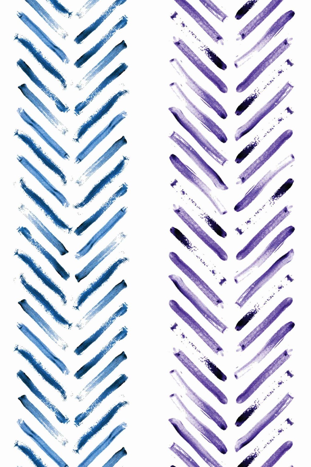 Painted herringbone Peel and Stick Wallpaper or Non-pasted